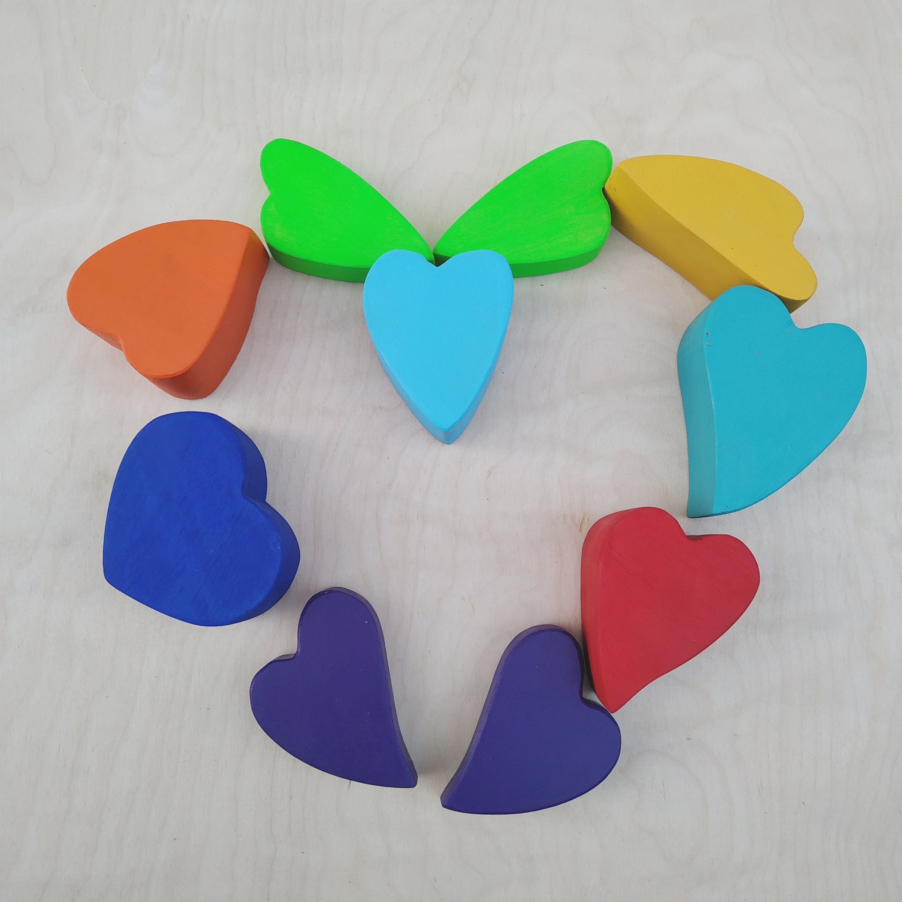 Rainbow Heart Blocks – Endowtoys