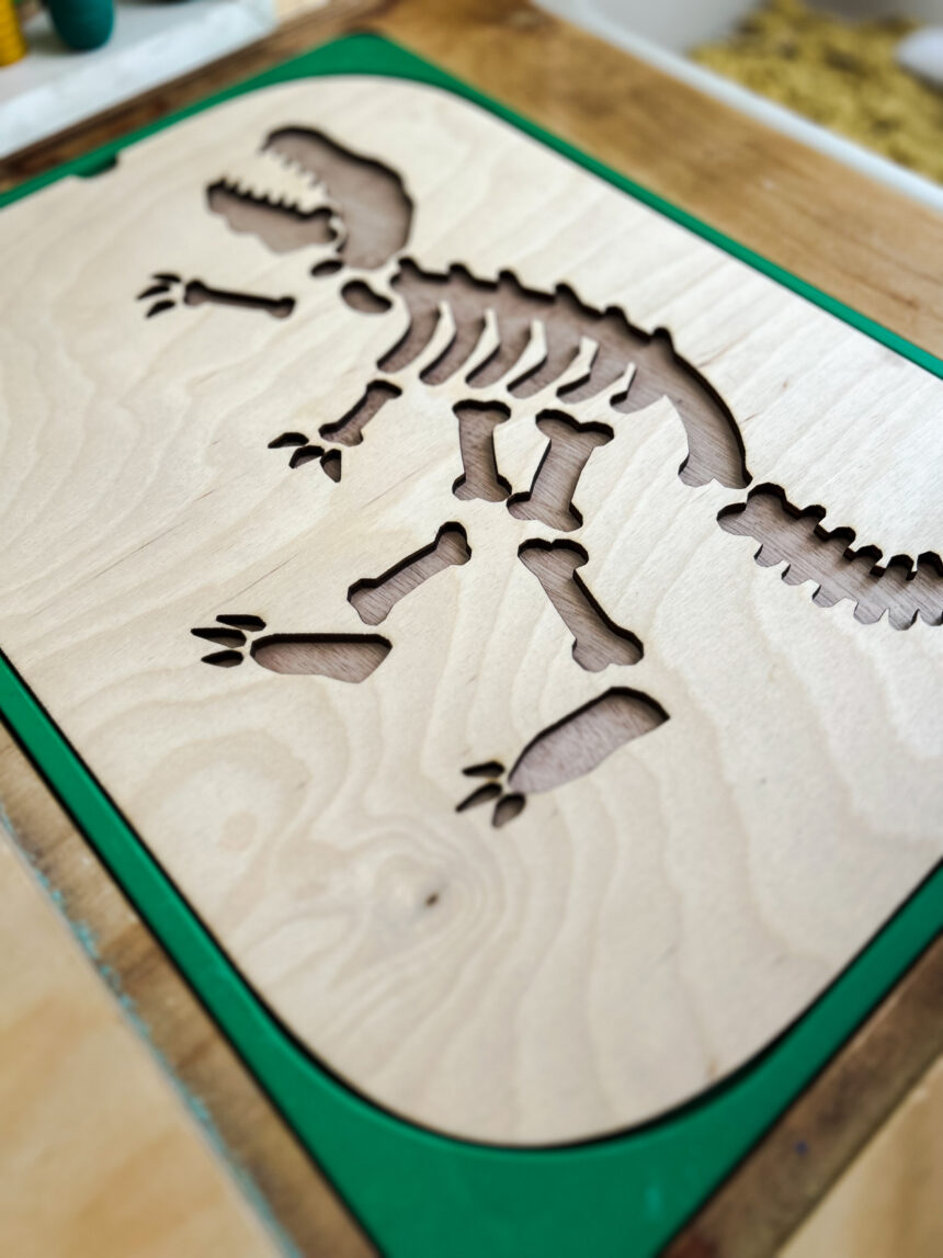 Dinosaur Skeleton Insert For Big Ikea Trofast Bin - Endowtoys